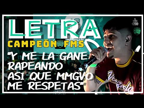 LO MEJOR DE LETRA CAMPEON FMS CARIBE I COHERENCIA PURA🔥##freestylerap ...