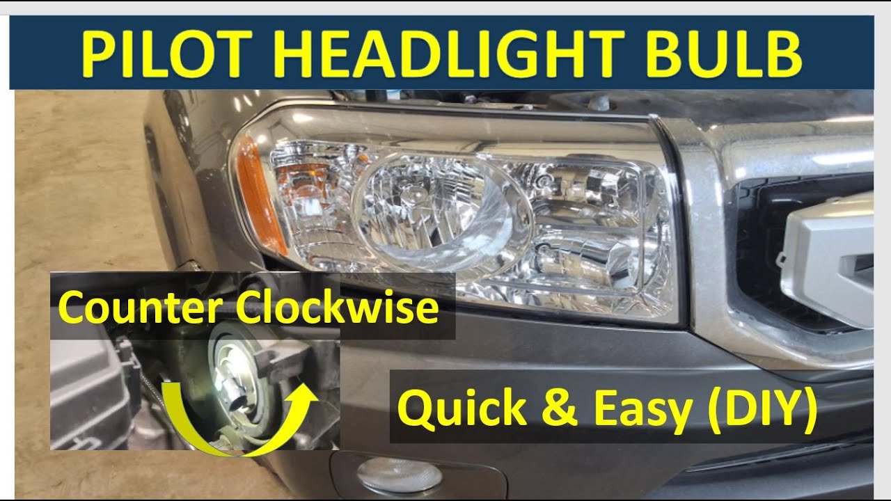 How to replace Honda Pilot (2009-2015) Headlight Bulbs (DIY) - YouTube