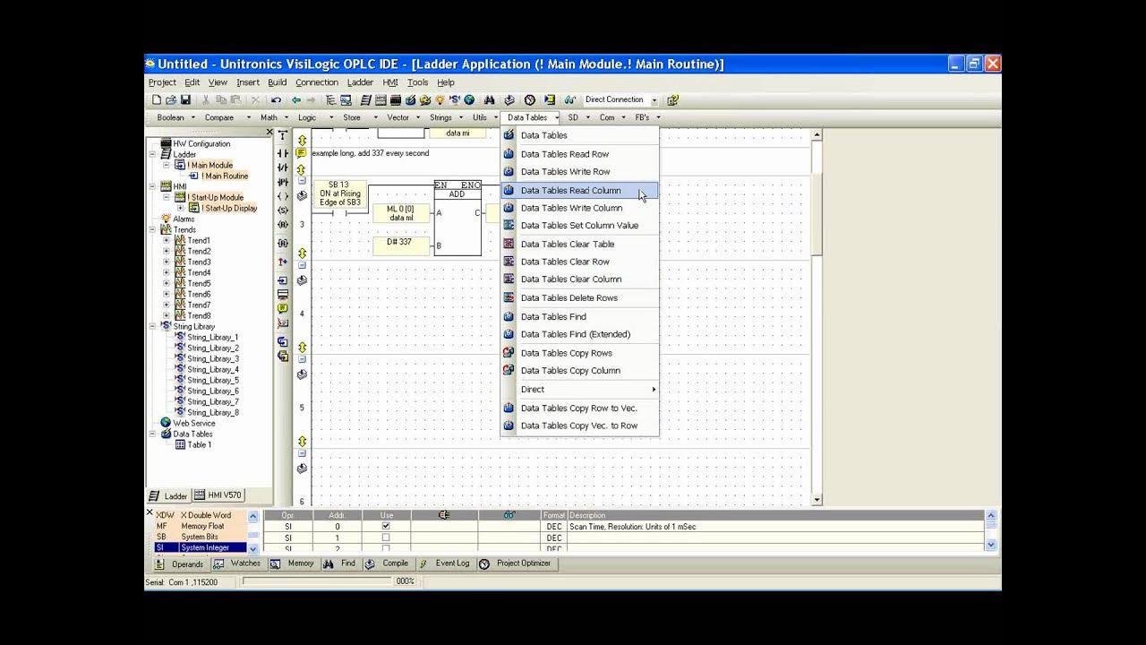 Data Table and Data Logging 3 of 5 - YouTube