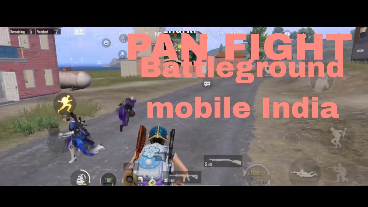 PAN FIGHT BATTLE GROUND MOBILE INDIA - YouTube