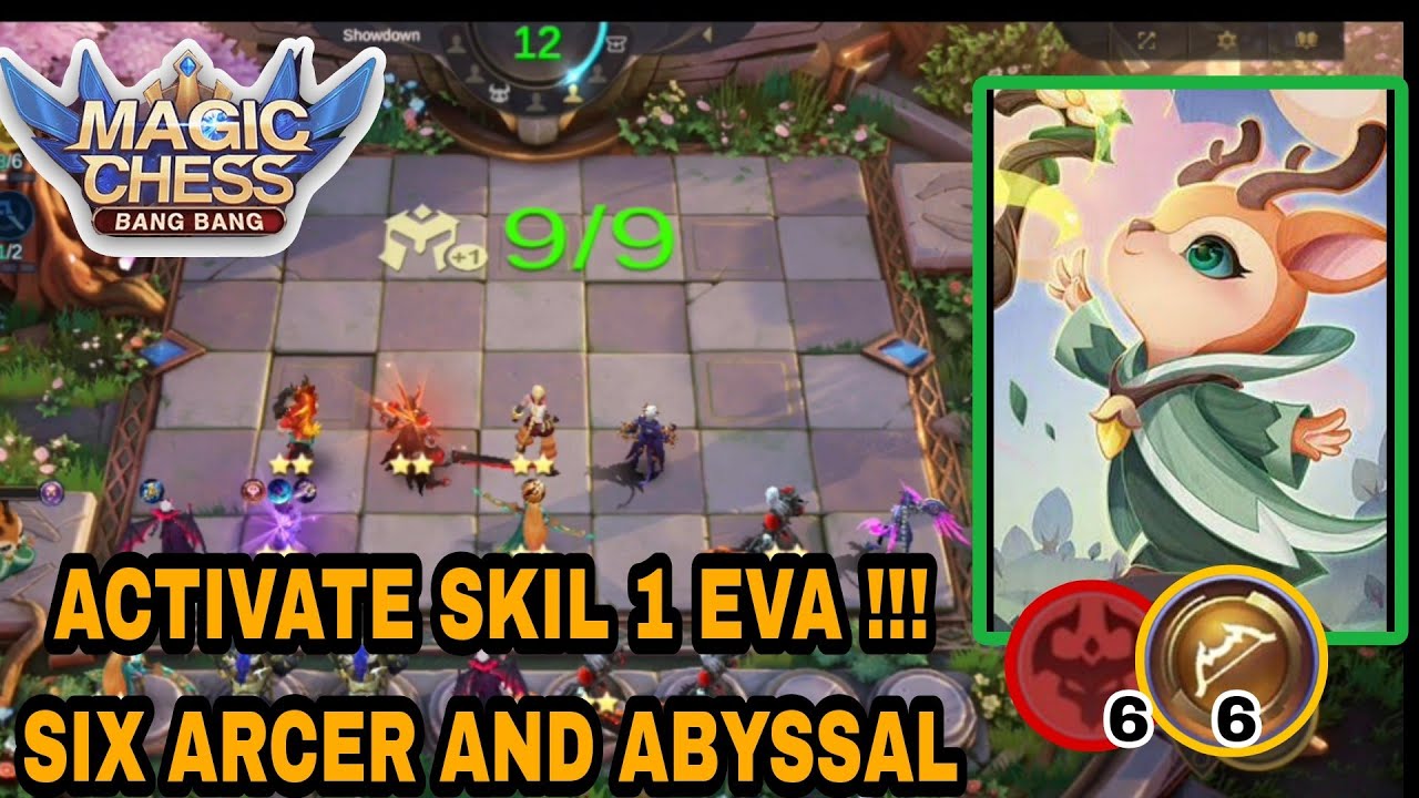 ACTIVATE SKIL 1 EVA !!! SIX ARCER AND ABYSSAL MAGIC CHESS NEW !! - YouTube