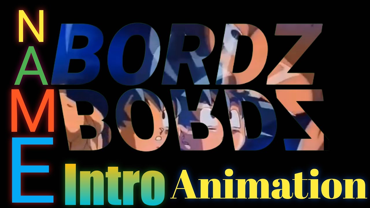 NAME INTRO, Paano gumawa ng name intro with animation, chroma key, # ...