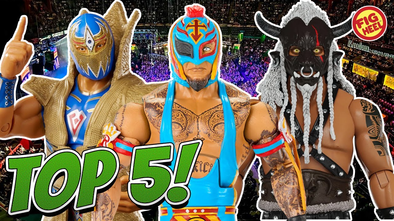 Top 5 Masked Luchador Wrestling Action Figures! WWE, WCW, AEW, CMLL ...