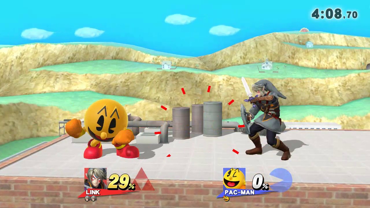 Link VS PAC MAN - YouTube