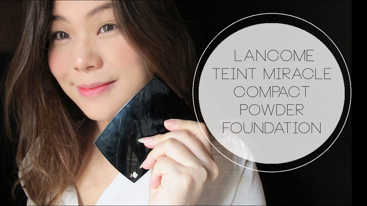 รีวิว Lancome Teint Miracle compact powder foundation |Plum Plummy ...