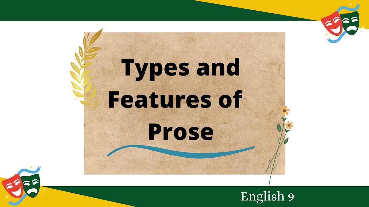 Types and Features of Prose - YouTube