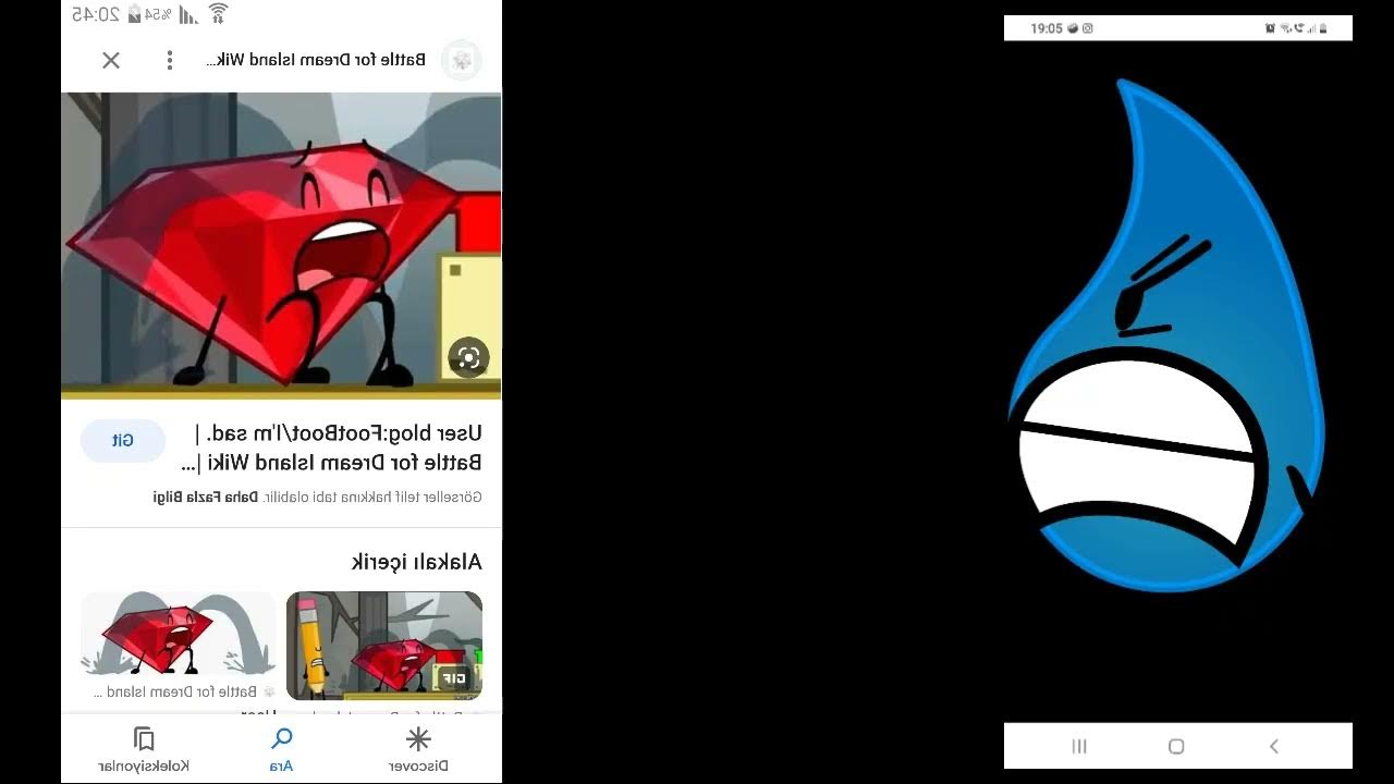 BFDI Bekir makes the BFDI Ruby crying (BFDI Teardrop angry / Ruby crying) - YouTube