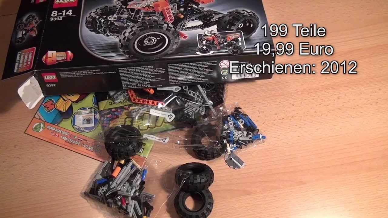 Test Lego Quad: Lego Technic (Set 9392) - YouTube