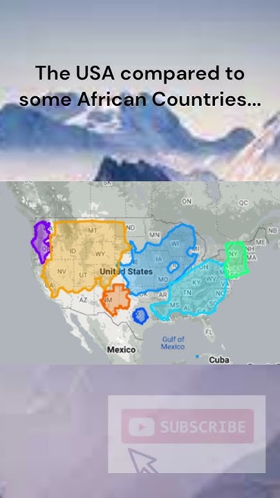 The USA compared to some African Countries... #geography # ...