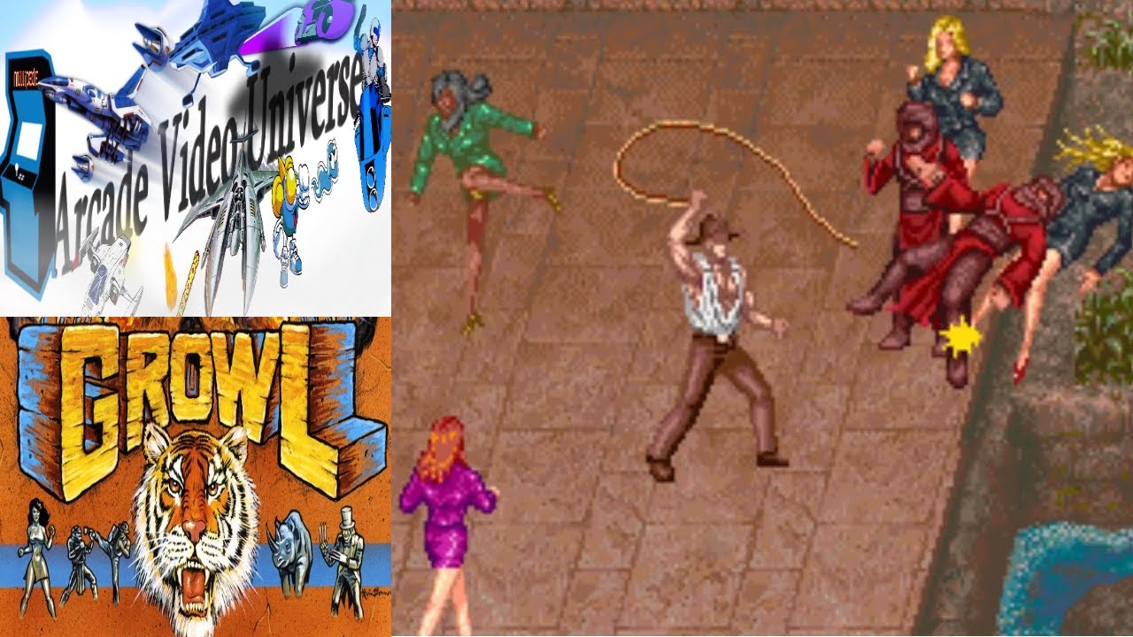 [AVU] Growl Arcade Beat'em up FULL Game Complete playthrough - YouTube