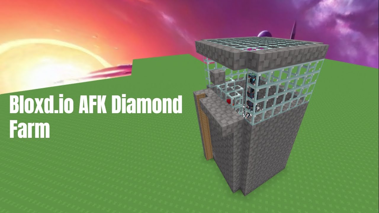 Bloxd.io AFK Diamond Farm || Bloxd.io #bloxd #gaming - YouTube