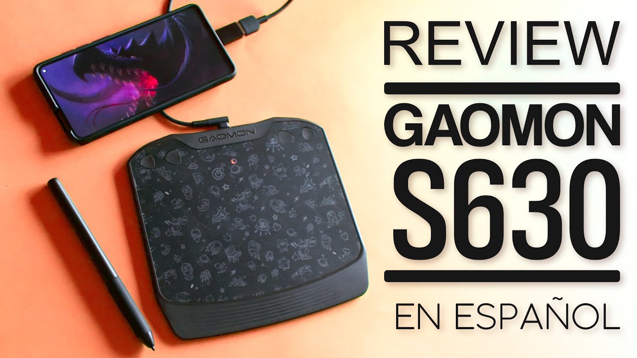 REVIEW TABLETA GRÁFICA BARATA GAOMON S630 EN ESPAÑOL/ Una pequeña gran tableta de iniciación ...