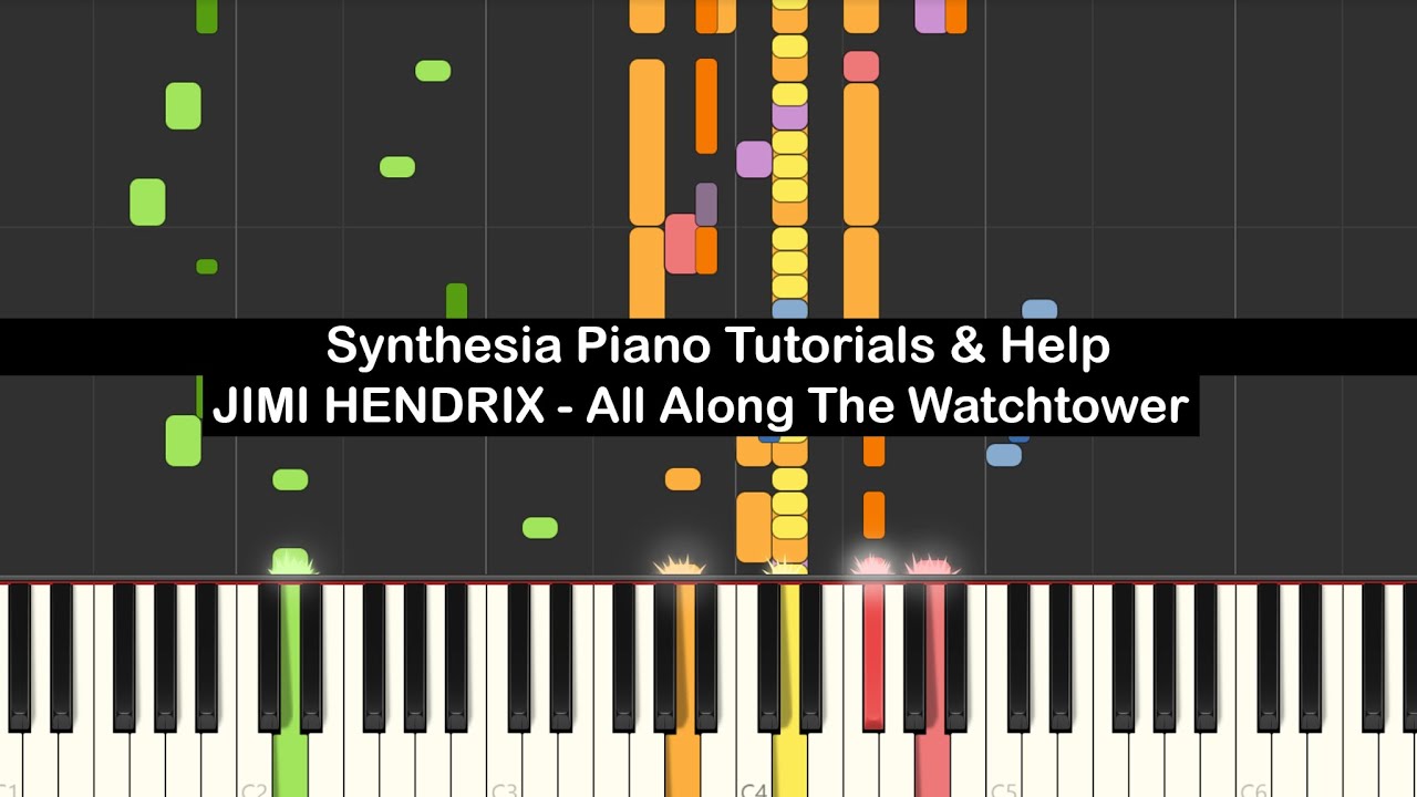 Jimi Hendrix - All Along The Watchtower MIDI Tutorial - YouTube