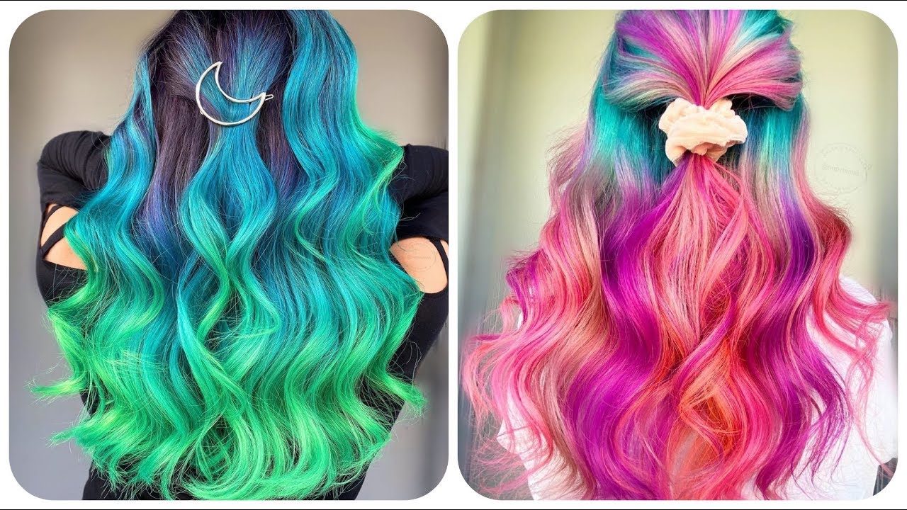 Amazing Color Hairstyle Transformation - Colorful Hair IdeasToturials ...