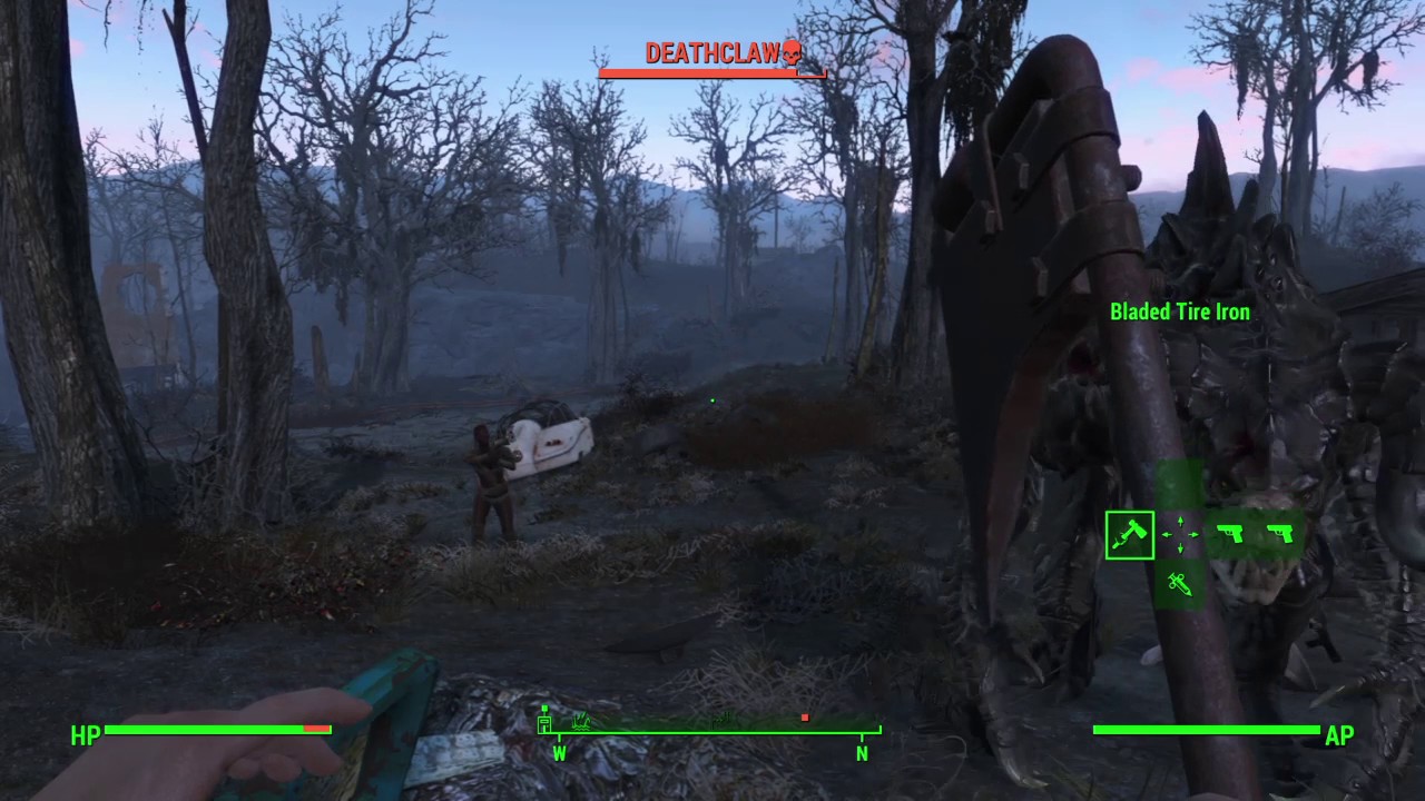 Surprise Deathclaw Attack - YouTube