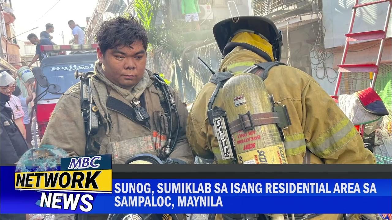 Sunog, sumiklab sa isang residential area sa Sampaloc, Maynila - YouTube