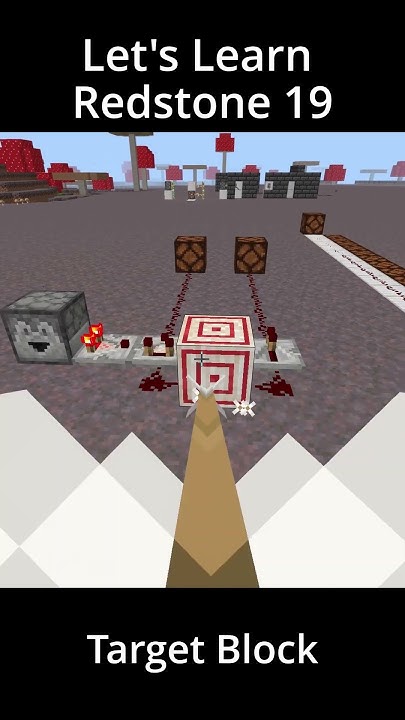 Target Block Mechanics | Let's Learn Redstone 19 | Minecraft Bedrock Redstone Tutorial - YouTube