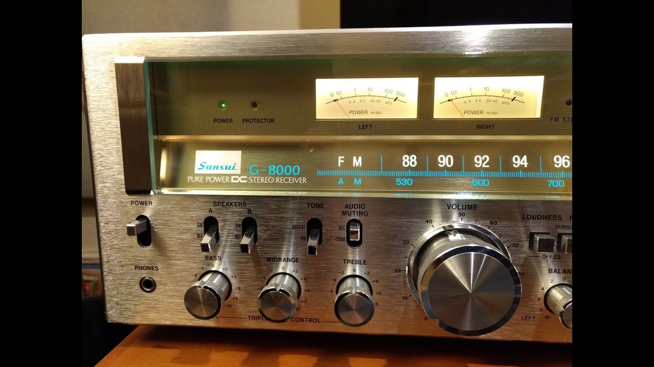 RECEIVER SANSUI G - 8000 ( FULL HD ) - YouTube