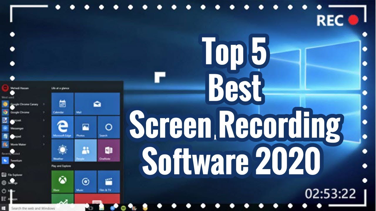 Top 5 Best Screen Recording Software 2020 - YouTube