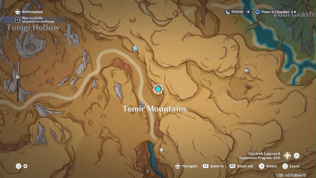 Genshin Impact Temir Mountains Collect Dendro Particles Chest Challenge ...