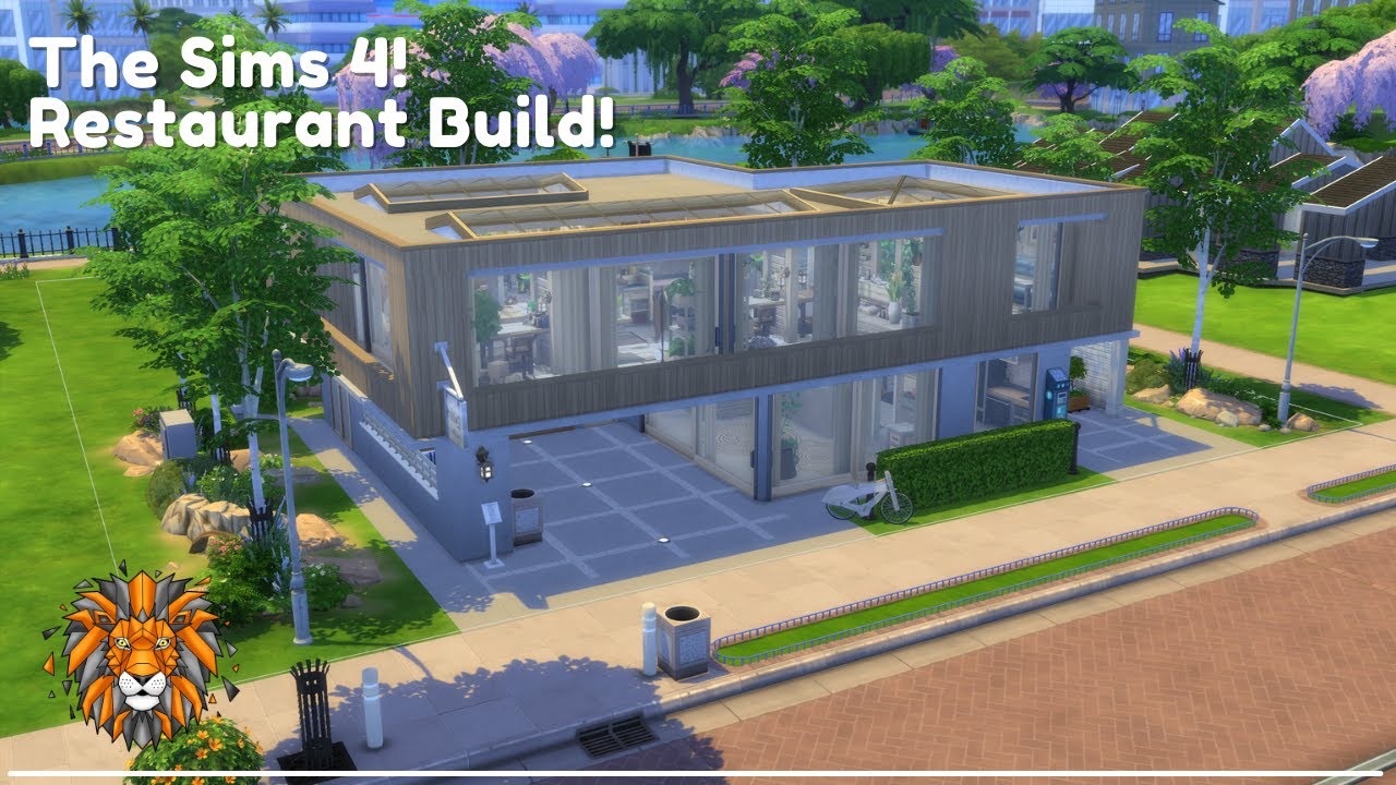 The Sims 4 Speedbuild II Newcrest Restaurant II Start! - YouTube