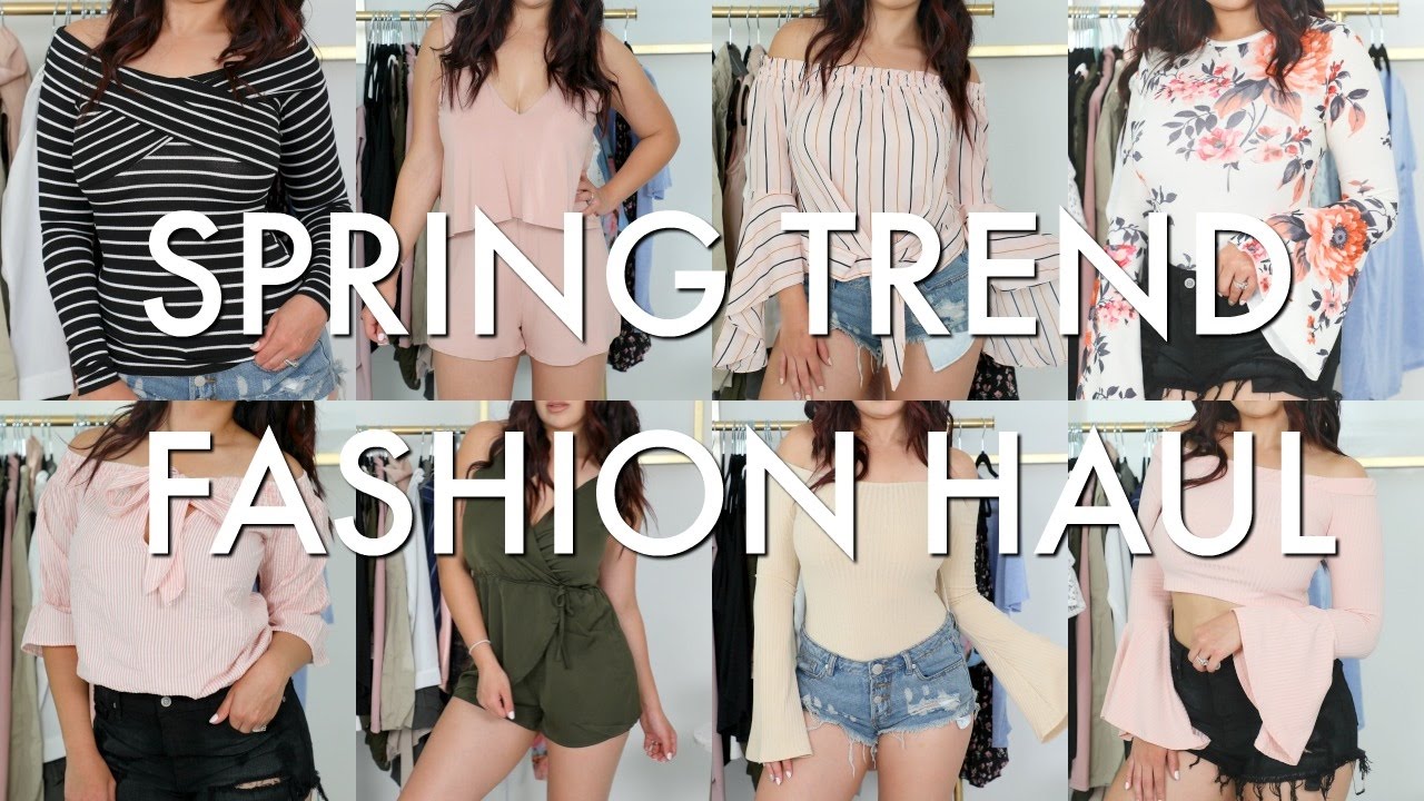 SPRING TRY ON HAUL | SPRING TRENDS 2017 | BEAUTYYBIRD - YouTube