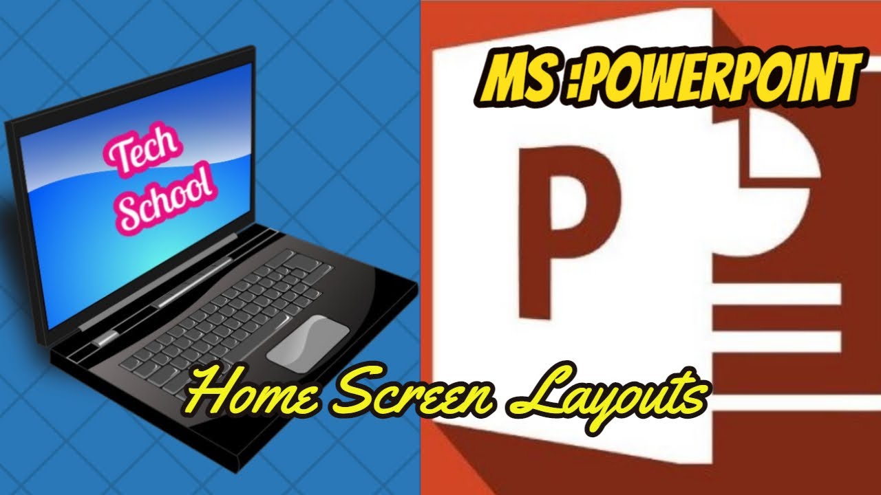 MS PowerPoint : Home Screen Layouts(Title bar, Quick Access Toolbar ...