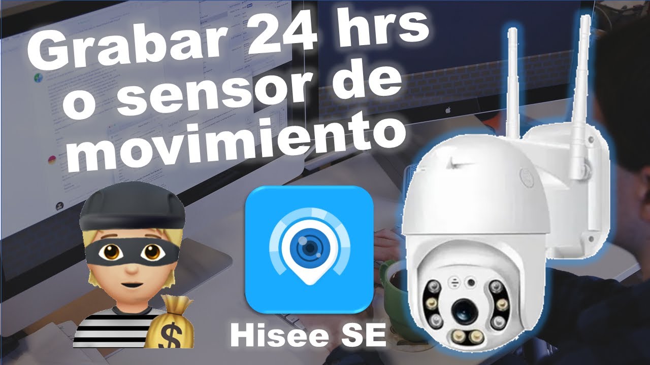 Hisee cámara wifi ip grabación continua 24 hrs o grabación por sensor ...