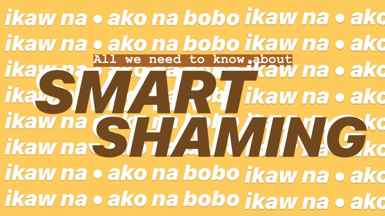 All we need to know about SMART SHAMING | Smart-Shaming TV - YouTube