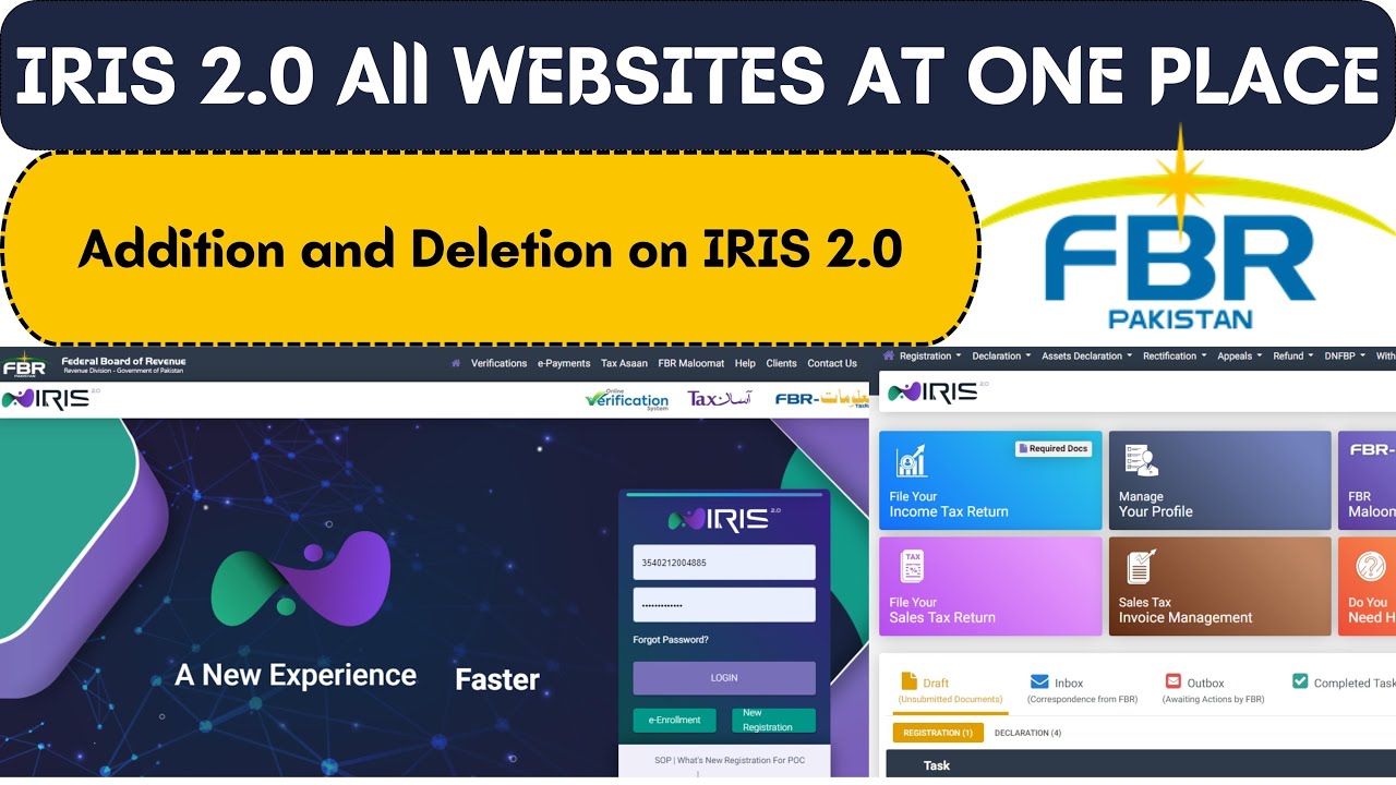 IRIS 2.0 Updated 2023 | FBR IRIS New Website 2023 | What's New on IRIS ...