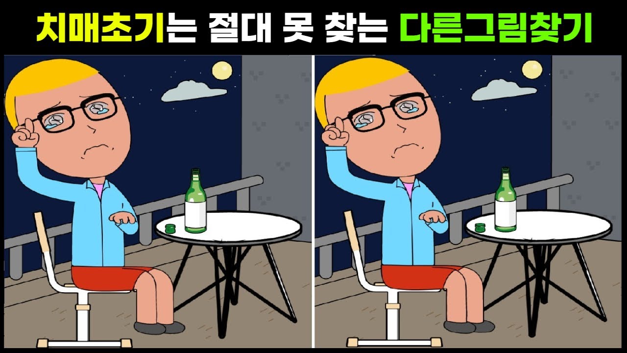 다른그림찾기 치매 초기예방 치매초기는 절대 못 찾는 다른그림찾기 뇌 건강을 위한 집중력향상 게임 틀린그림찾기