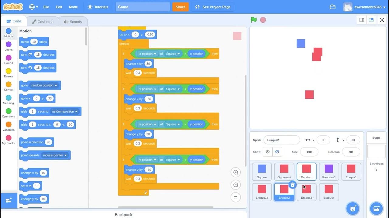 Scratch Tutorial - AI Chasing 1 - YouTube
