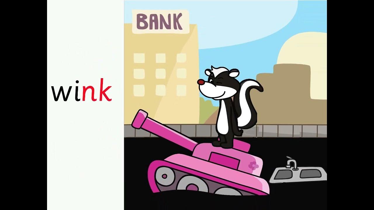 /nk/ Frank Skunk: Groovy Phonics Phase 2 - YouTube