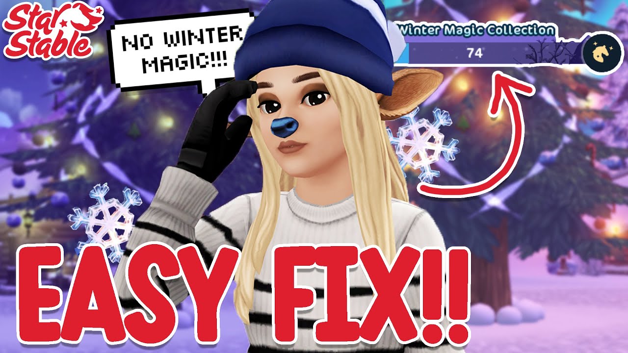HOW TO FIX WINTER VILLAGE *WITHOUT* 18,000 WINTER MAGIC!! STAR STABLE ...