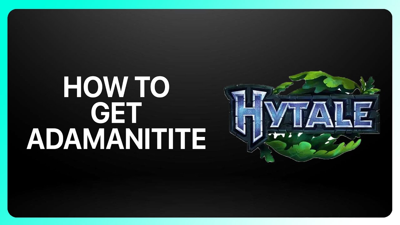 How To Get Adamantite In Hytale ! Tutorial - YouTube