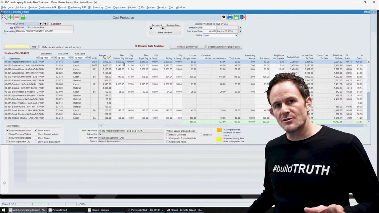 Job Cost Highlights in Plexxis Software for Subcontractors - YouTube