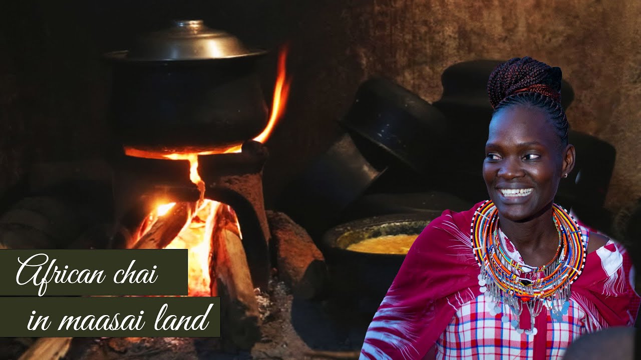 African village life/ cooking most appetizing Maasai food/chai - YouTube