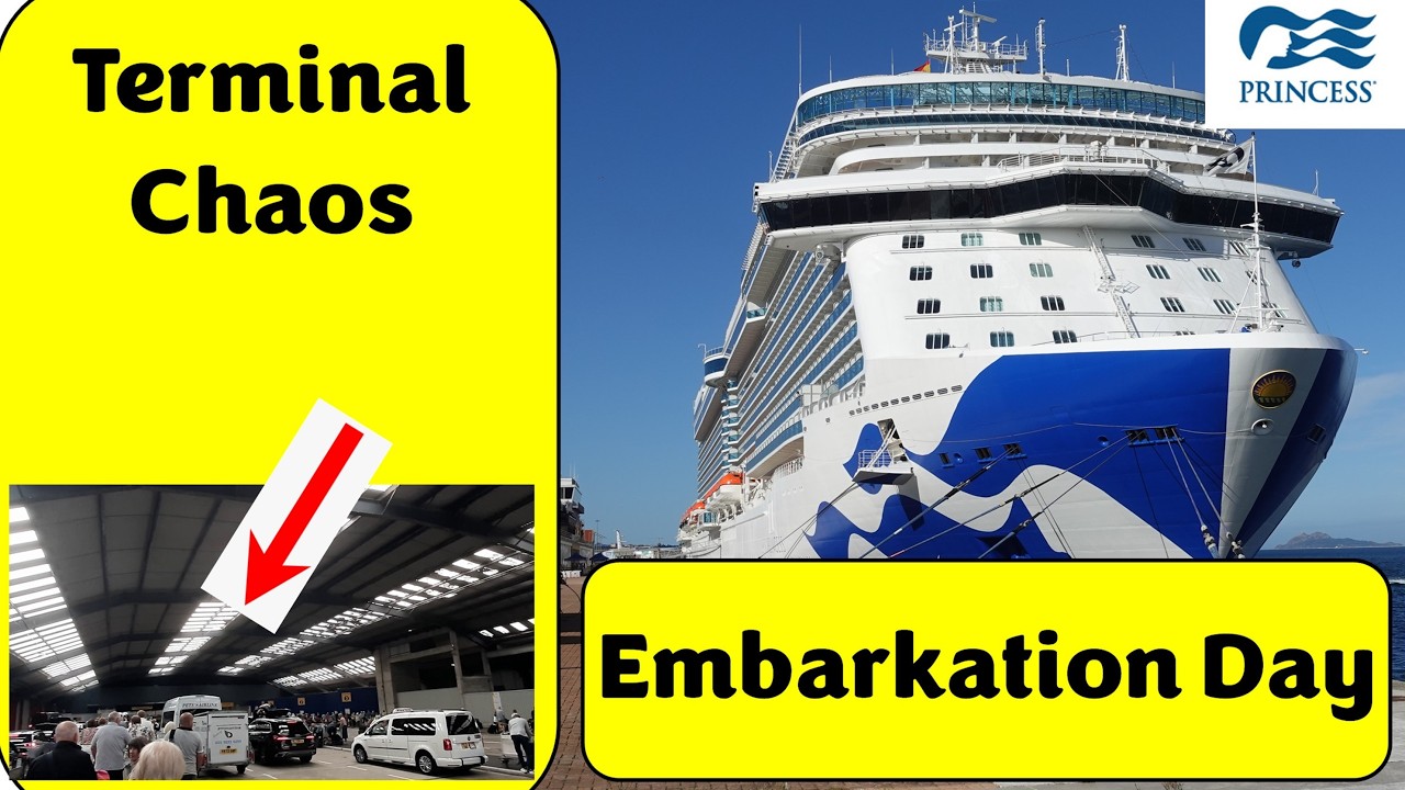 Sky Princess Embarkation day Med Cruise 2024 - YouTube