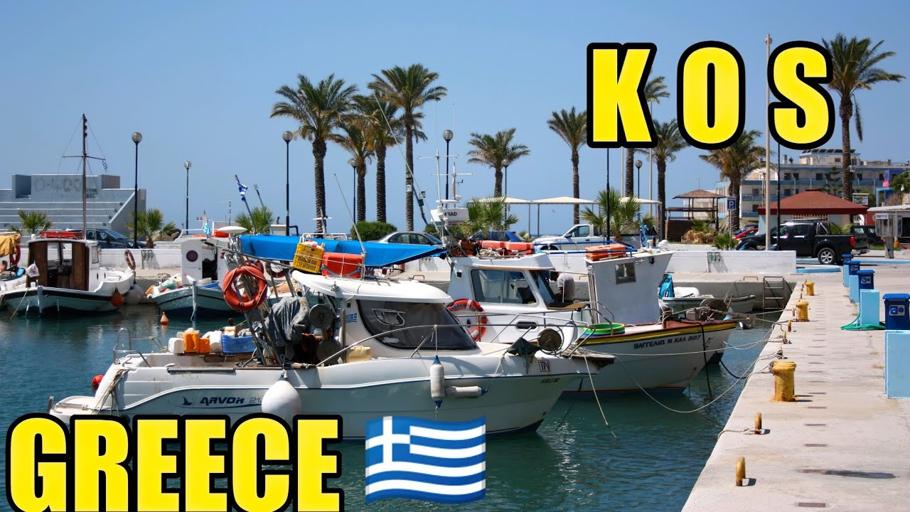 Walk Through the Most Famous Attractions in Kos Town, Greece - YouTube