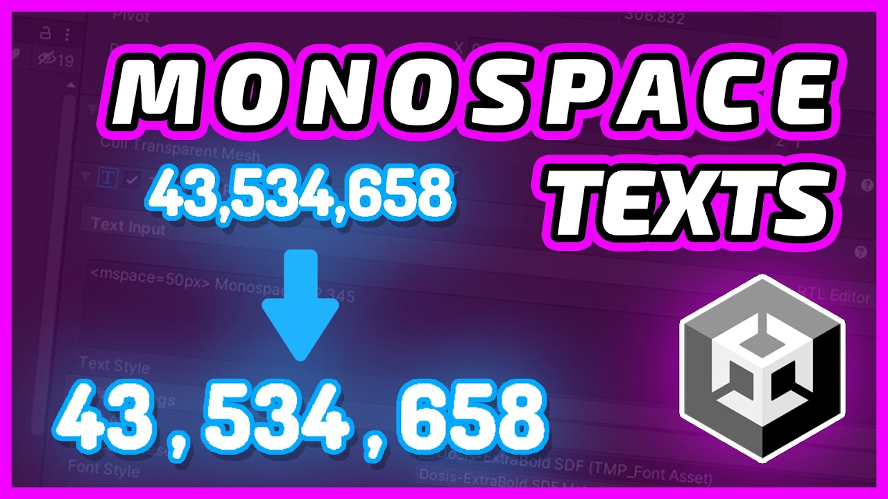 Unity How To Make Font A Monospace Font With TextMeshPro Very Easy Unity How To Make Font A Monospace Font With TextMeshPro Very Easy