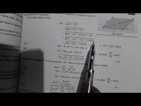 Analytical method of vector addition - YouTube