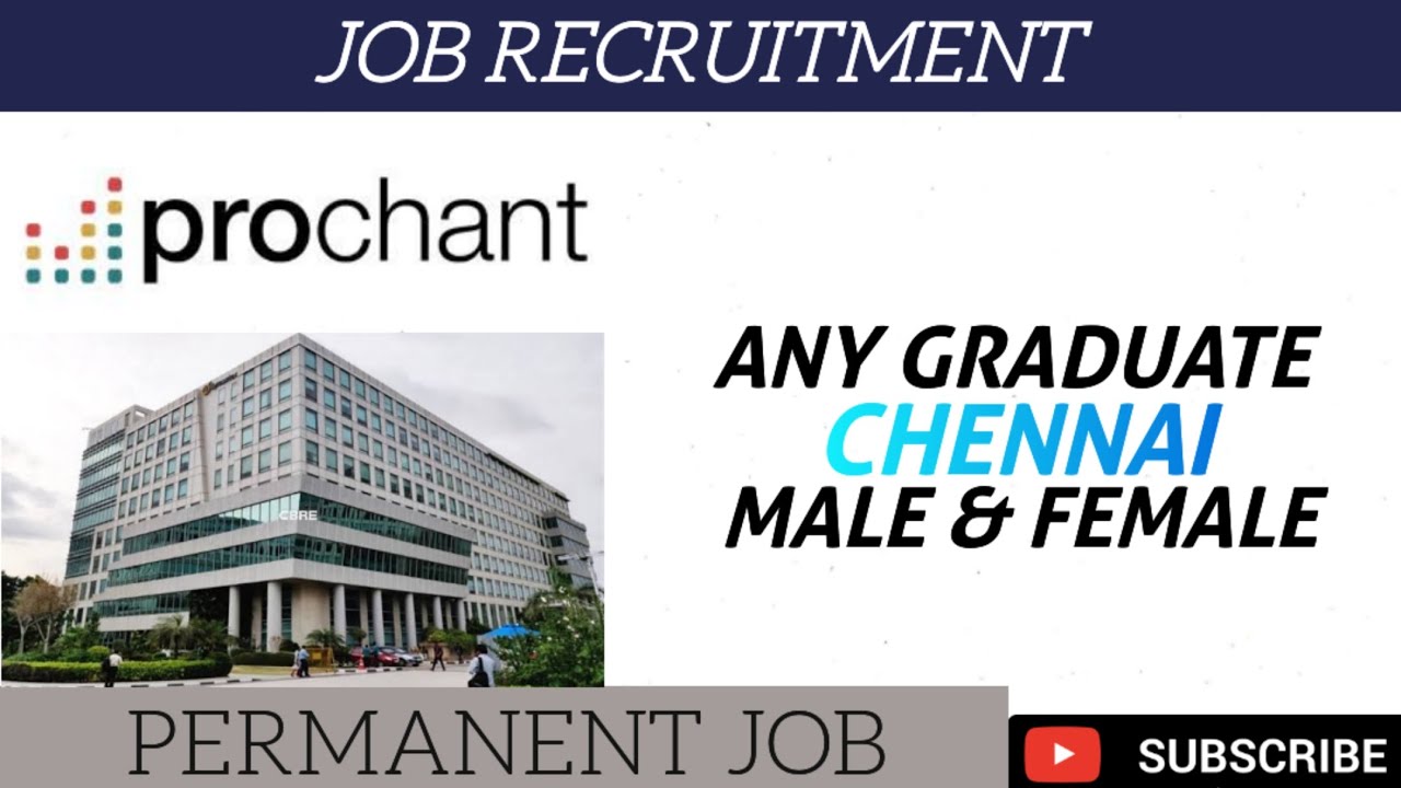 Prochant India Private Limited Job Vacancy||Chennai Jobs||Medical ...