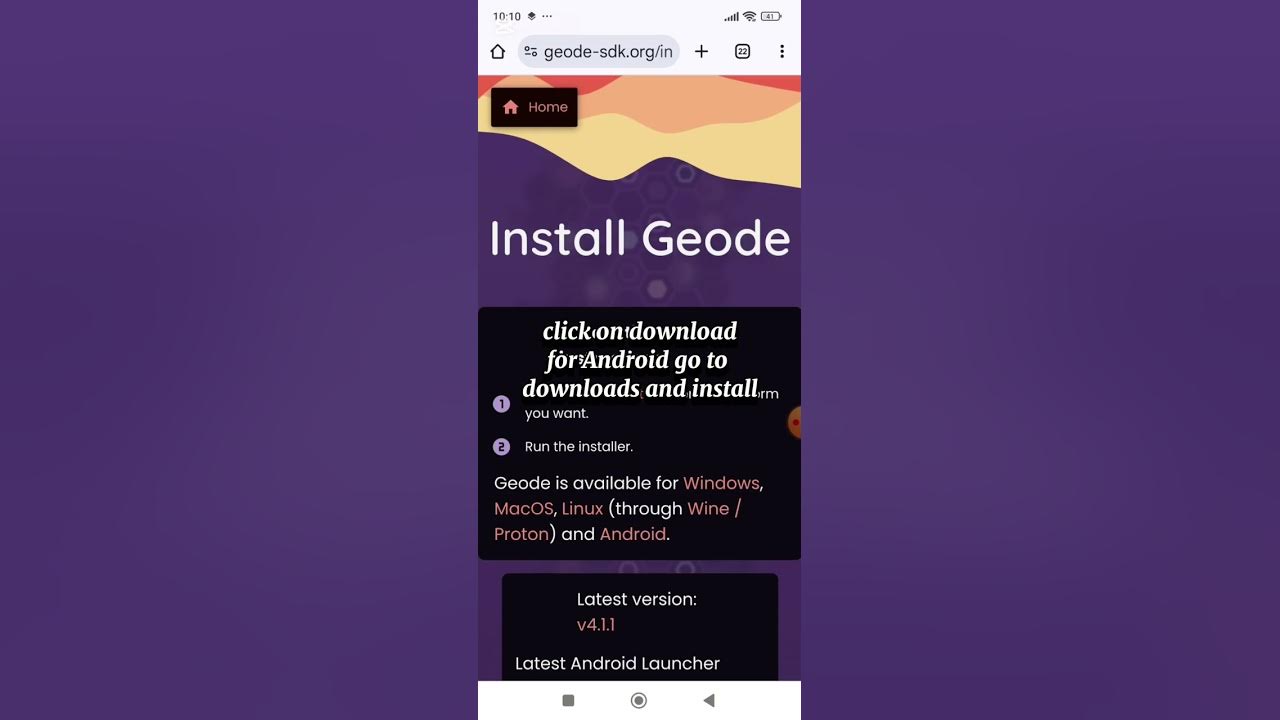 how to install geode (for Android) - YouTube