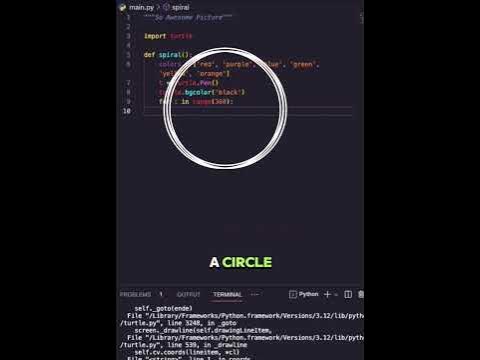 Unlock Creativity: Python Tutorial for Multi-Color Spiral Animation ...