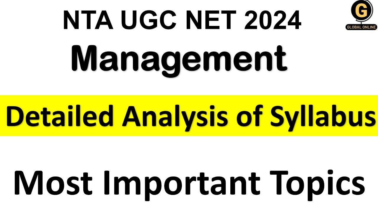 |Most Important Topics| Detailed Analysis of Syllabus |NTA UGC NET 2024 ...