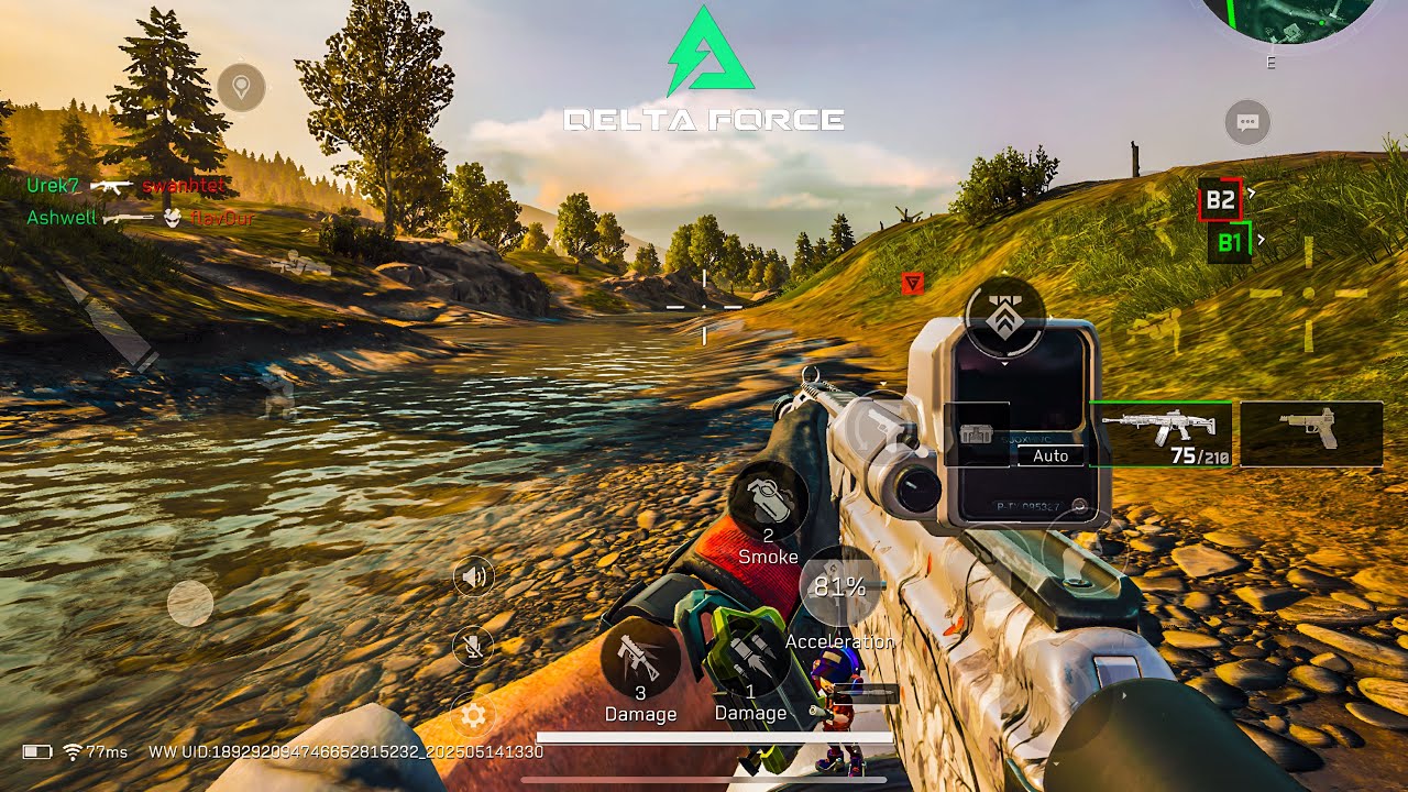 DELTA FORCE MOBILE TREANCH LINES MAP SOLO 99 KILLS GAMEPLAY ON IPAD M4 ...