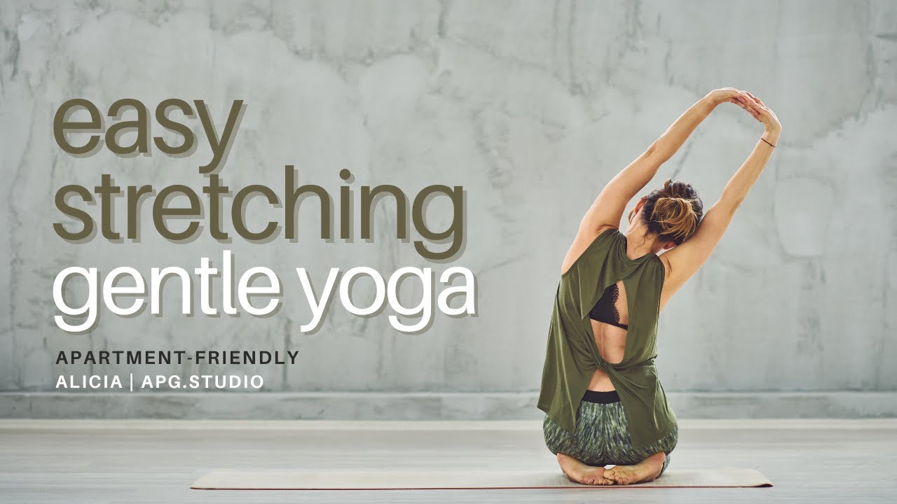 EASY STRETCHING | Gentle Yoga at Home - YouTube