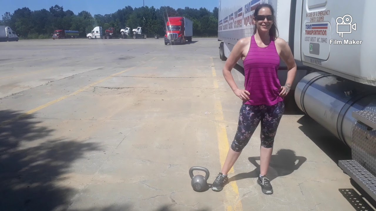 2 easy core exercises for female and male truck drivers - YouTube