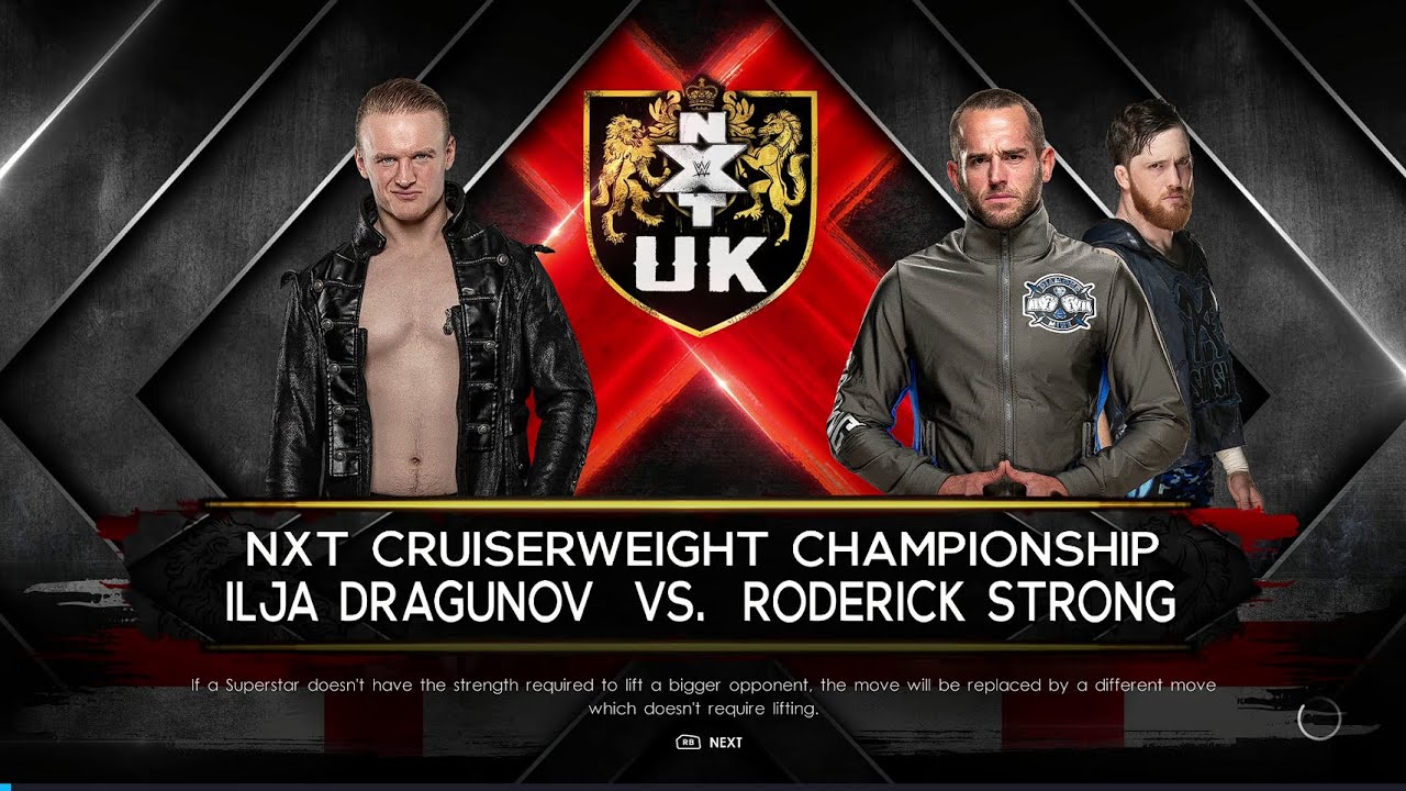 Wwe 2k22 Ilja Dragunov Vs Roderick Strong Youtube