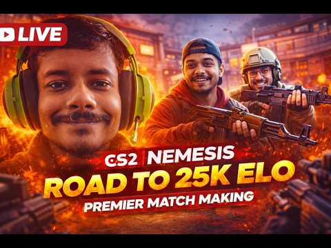 🔴 Nemesis CS2 LIVE #1 Premier Matchmaking | Road to 25K ELO With ...